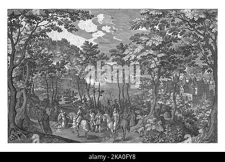 David and Abigail, anonymous, after Nicolaes de Bruyn, 1618 - 1706 When ...