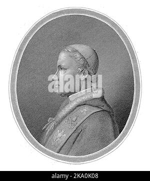 Portrait in oval frame of Leopold I, Emperor of the Holy Roman Empire ...