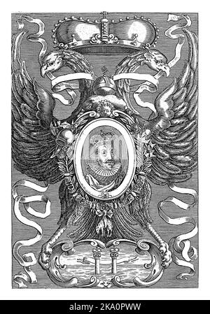 Portrait in an oval frame of Ferdinand III, Archduke of Austria and ...