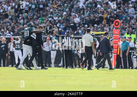 Philadelphia Eagles defensive tackle Jordan Davis (90) in action ...