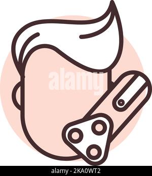 razor vector icon. Shaving men razor icon. Simple illustration of man ...