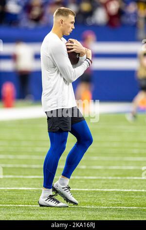 Indianapolis Colts wide receiver Alec Pierce runs a route during the ...