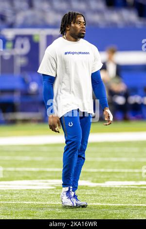 Indianapolis Colts Kenny Moore II walks the Tubi Purple Carpet before ...
