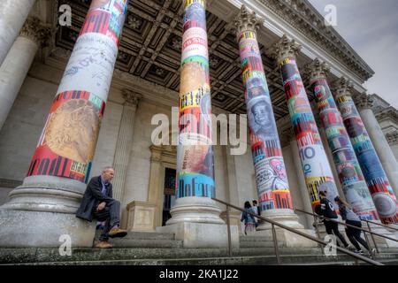 Deface exhibition cambridge fitzwilliam museum pop art green classical ...