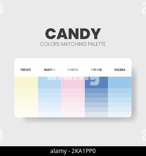 Vector illustration with palette. Color matching color palette. Fashion ...