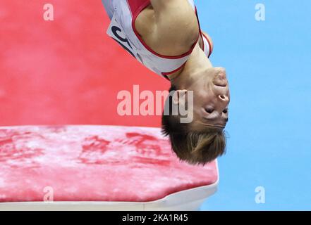 Canada's Felix Dolci during the Men's Vault Final at Arena Birmingham ...