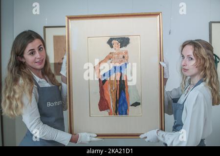 The Dancer Moa 1911 by Egon Schiele Stock Photo - Alamy