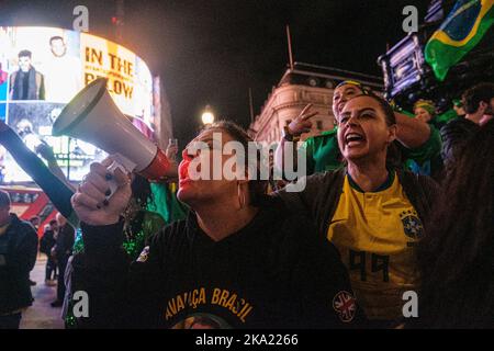 Brazilians in Support of Bolsonaro, take over Piccadilly in hopes of an ...