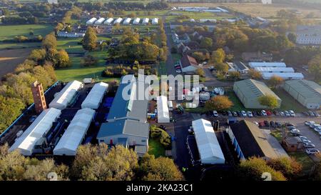 A view of the Manston immigration short-term holding facility located ...