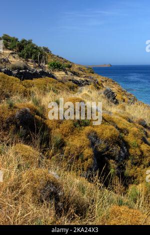 Footpath between Anaxos and Ampelia, Lesbos, Northern Aegean Islands ...