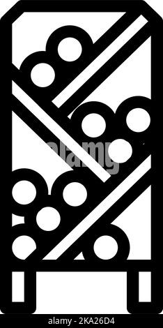rack wine line icon vector illustration Stock Vector Image & Art - Alamy