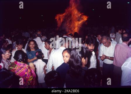 On the eve of Holi, typically at or after sunset, the pyre is lit ...