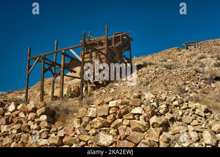Cashier Mill at Eureka Mine, Mojave Desert, Death Valley National Park ...