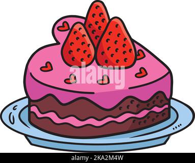 Cake Cartoon Colored Clipart Illustration Stock Vector Image & Art - Alamy