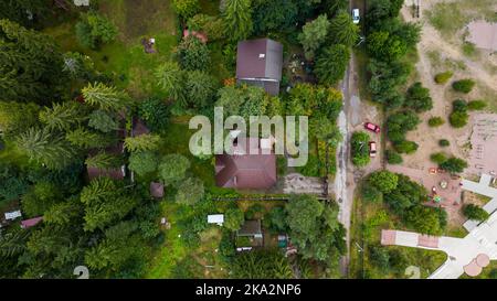 Photo of a country house from a drone Stock Photo - Alamy