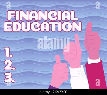 Text showing inspiration Financial Education. Conceptual photo ...