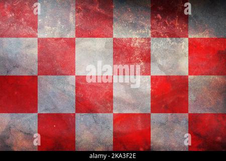 flag of Bantu peoples Bemba people at cloudy sky background, panoramic ...