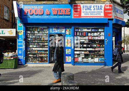 A corner shop selling a large range of varied types of goods in ...