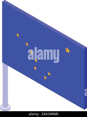 arctic ocean map isometric icon vector illustration Stock Vector Image ...