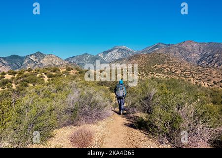 Hiking through the Whitewater Preserve, Pacific Crest Trail, Riverside ...