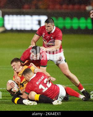 Chester Butler of Wales during the Rugby League World Cup 2021 match ...