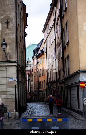 A vertical shot of the buildings in Stockholm Stock Photo - Alamy