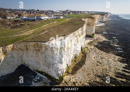 A beautiful shot of Saltdean chalk cliffs in Brighton Stock Photo - Alamy