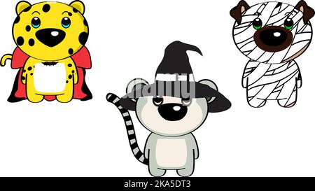 Cute little Halloween dog in a bat costume. Cartoon animal character ...