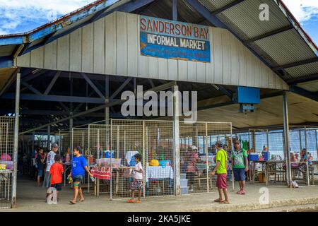 Sanderson Bay Informal Market, Alotau, Milne Bay Papua New Guinea Stock ...