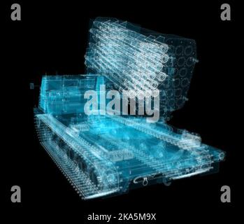 Military track missle system Stock Photo - Alamy