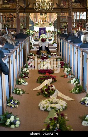 Funeral at Hamre church on Osteroey for 21-year-old AUF (Labour Youth ...