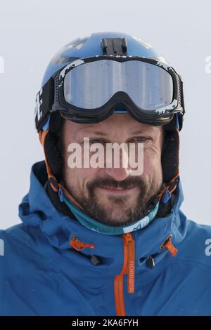 STRANDA, Norway 20160128. Crown Prince Haakon visits Orkla's factory ...