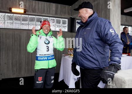 Oslo, Norway 20160306. Biathlon Championships in Oslo 2016. The medal ...