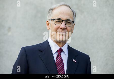 Oslo, Norway 20160310. Sam Heins, the new US ambassador to Norway ...