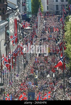 Oslo, Norway 20160517. Norwegian Constitution Day or 17th may. The ...