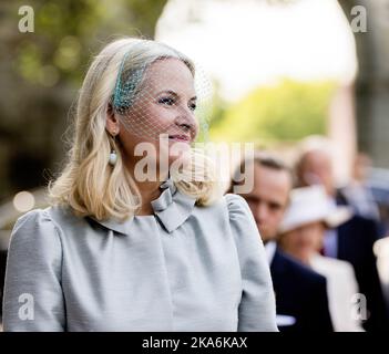 TRONDHEIM, Norway 20160623. Crown Princess Mette-Marit hugs Marianne ...
