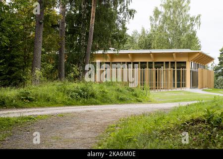 Utoya 20160719. The new learning center at Utoya, Hegnhuset, presented ...