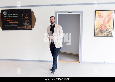 Utoya 20160719. The new learning center at Utoya, Hegnhuset, presented ...