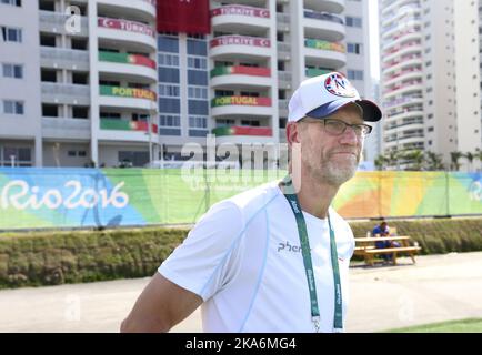 RIO DE JANEIRO, BRAZIL 20160815. Summer Olympics in Rio in 2016. Golfer ...