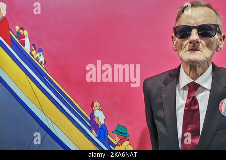 Oslo, Norway 20160901. The norwegian artist Hariton Pushwagner (Terje ...