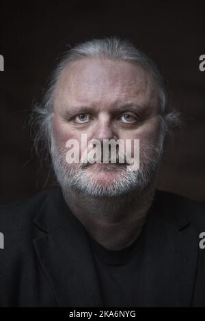 Oslo, Norway 20161012. Portrait of author Jon Fosse. The picture is ...