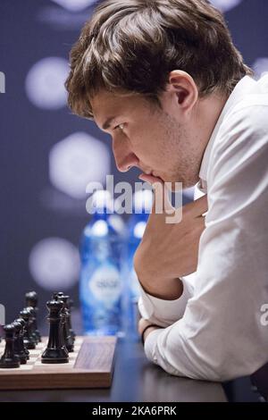New York, USA 20161130. Chess Championships 2016. Defending champion ...