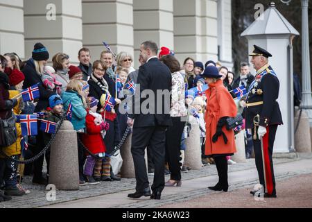 OSLO, Norway 20170321. Islands president Guðni Th. Jóhannesson and ...