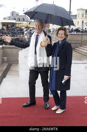 Oslo, Norway 20170510. Madeleine Kogevinas and Bernhard Mach arrive at ...