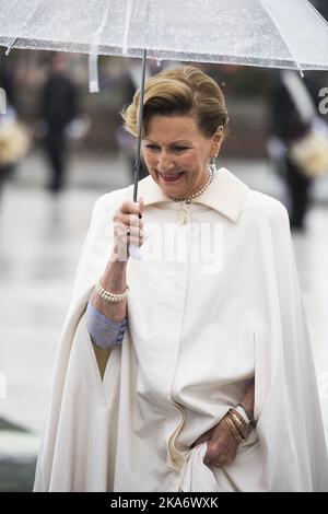 Norway's King Harald, Queen Sonja, Crown Prince Haakon, Crown Princess ...