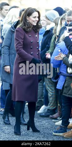 Oslo, Norway 20180202. Prince William of Great Britain and Duchess Kate ...