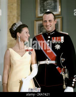 August 1969. Crown Prince Harald on fishing, fly fishing. Photo; NTB ...