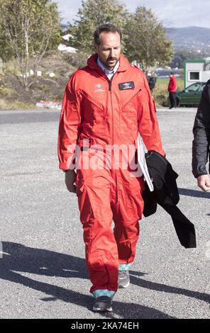 Fornebu, Norway 20180920. Crown Prince Haakon visits The Norwegian Air ...