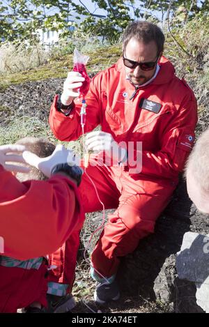 Fornebu, Norway 20180920. Crown Prince Haakon visits The Norwegian Air ...