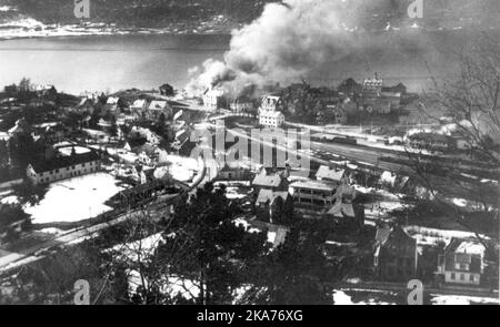 Krigen i Norge etter tyskernes overfall 9. april 1940. General Otto ...